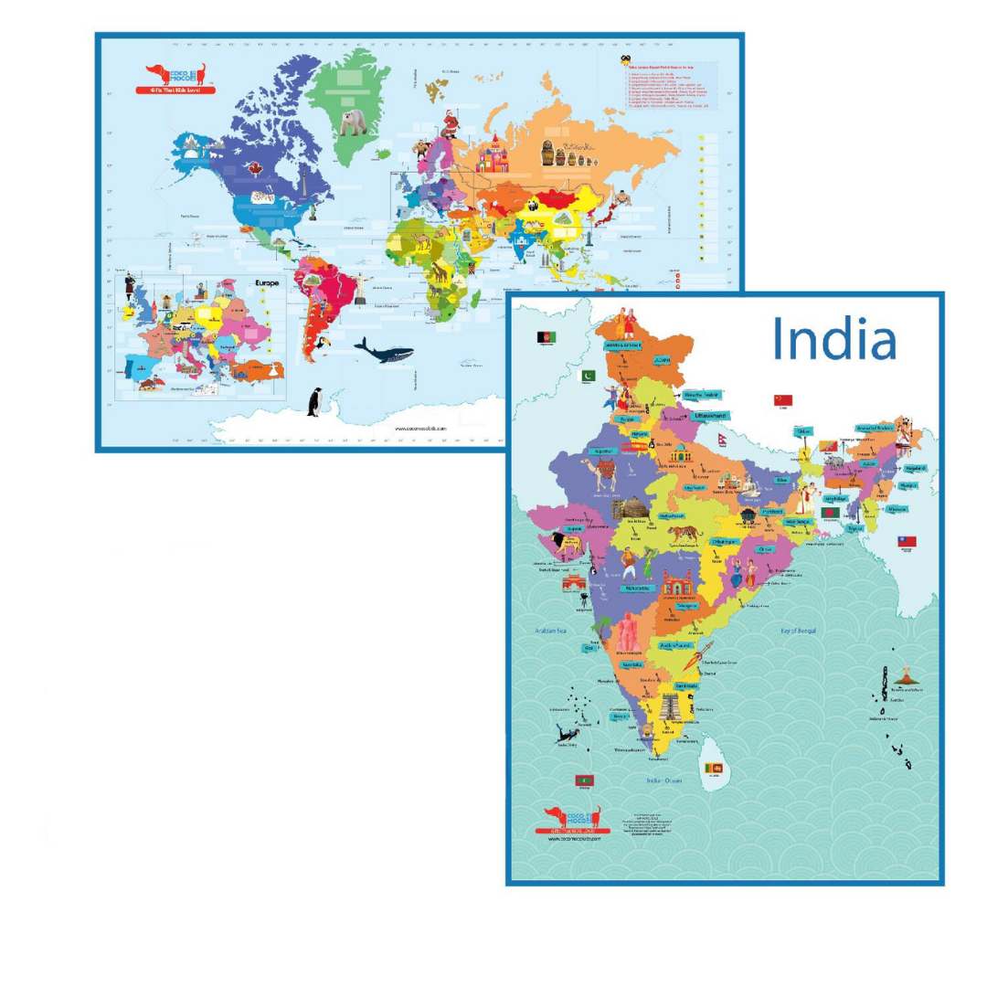 Around the World Maps Combo Pack