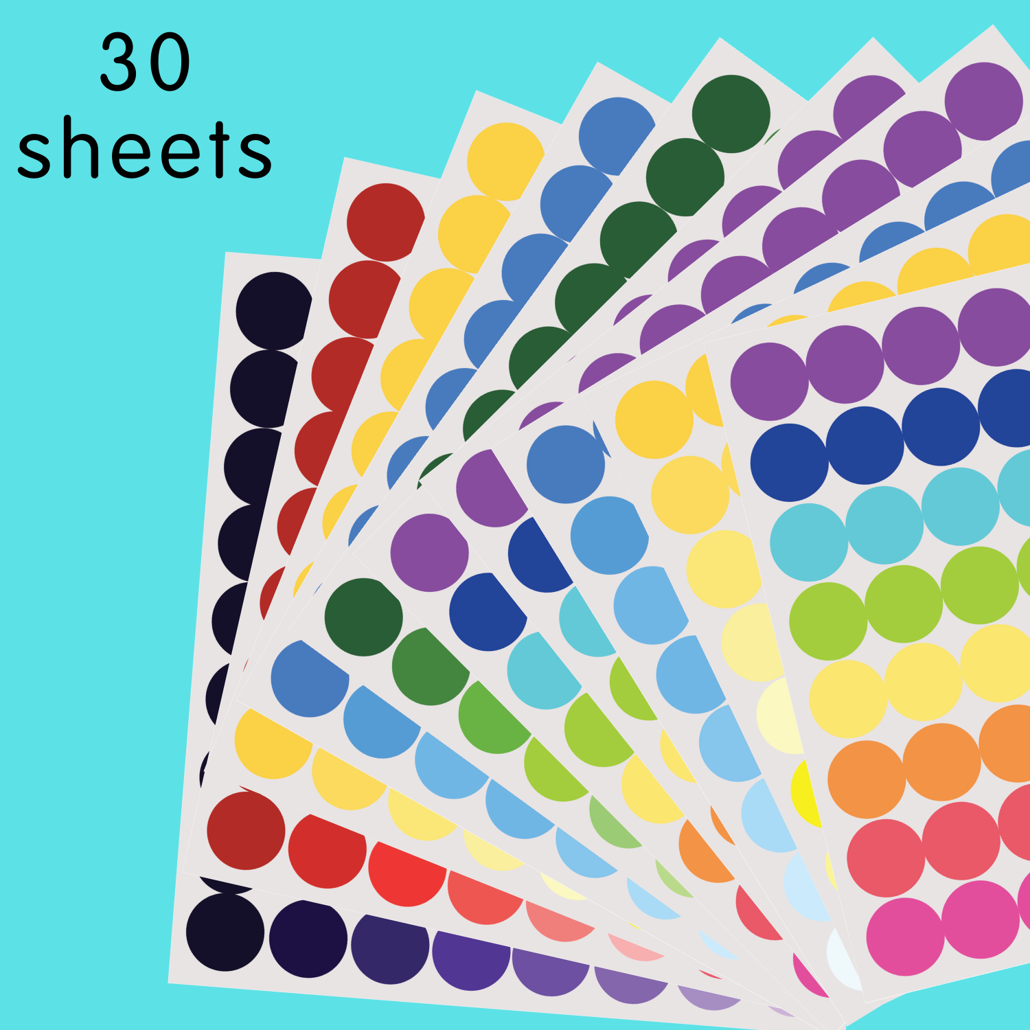 Premium Dot Stickers for Kids Activity Book -2000+ Round Stickers