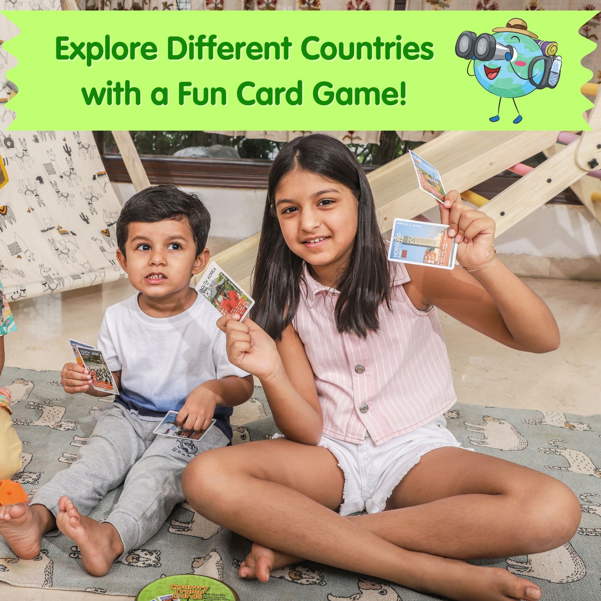 Country Trump Cards Game (Age 5-12)