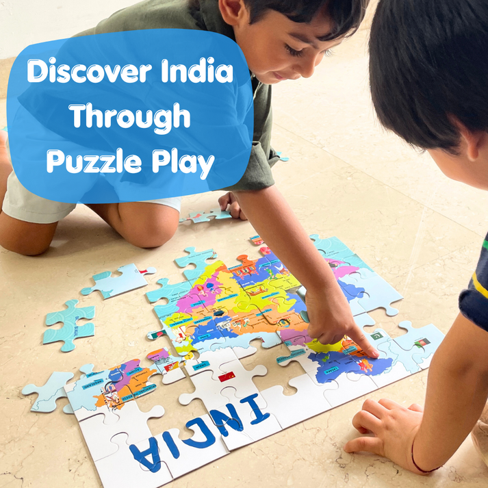India Map Jigsaw Puzzle 56 pieces