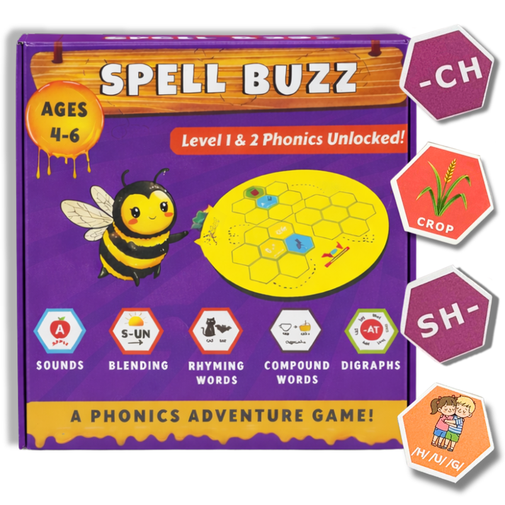 Phonics Board Game for Kids 4–6 | Early Reading Learning Game