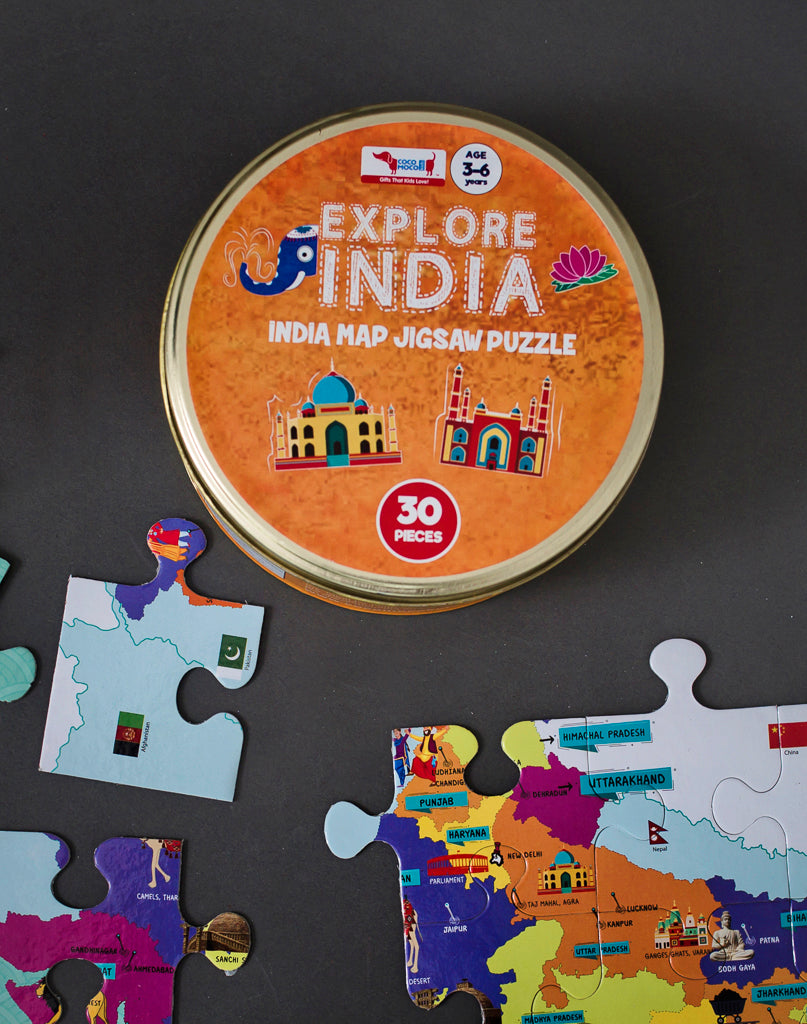 India Map Jigsaw Puzzle 30 pieces